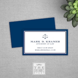 Scales of Justice Calling Cards - Personal Business Cards for Lawyer ...