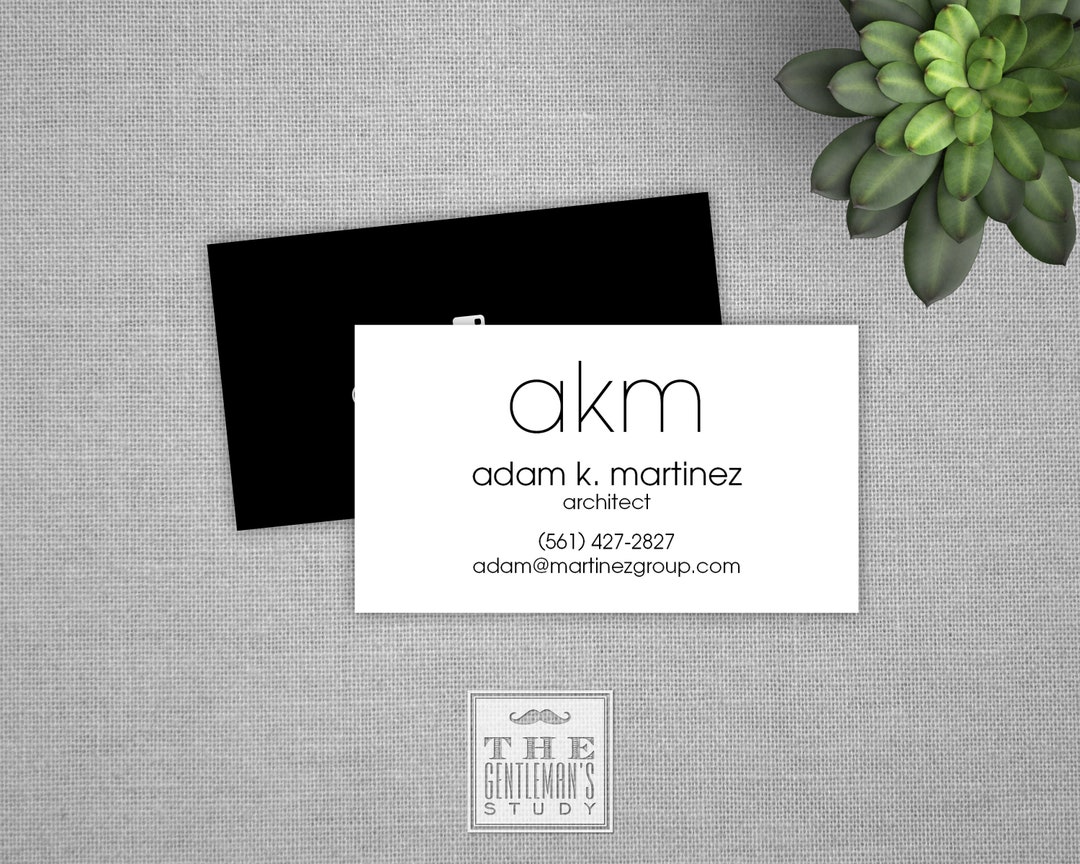 Modern Business Cards – Personalized Calling Cards - Etsy