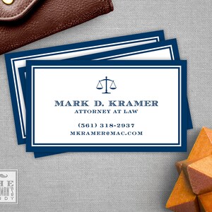 Scales of Justice Calling Cards - Personal Business Cards for Lawyer ...