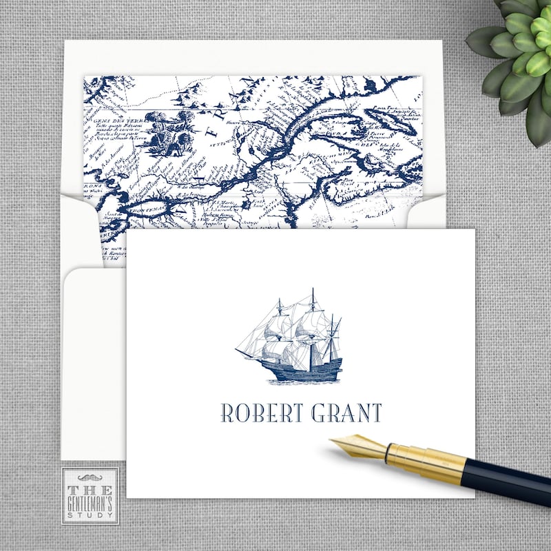 Nautical Note Cards - Etsy