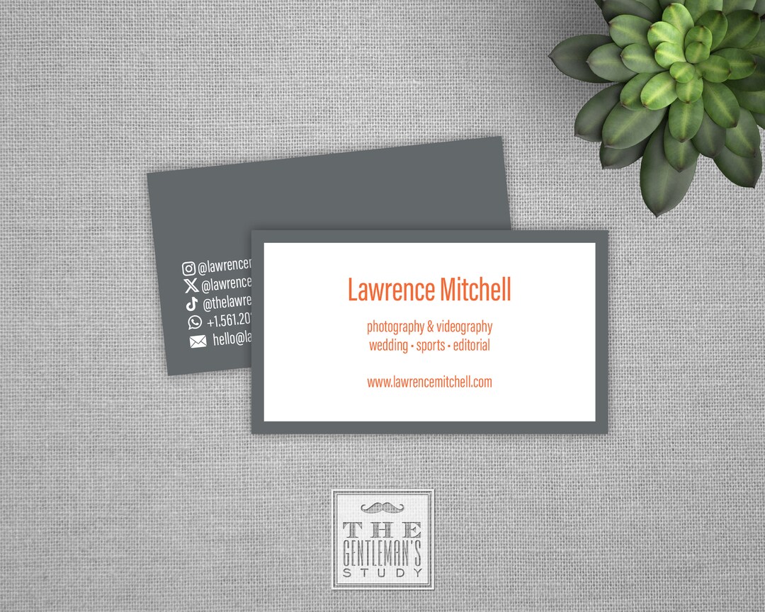 Influencer Calling Cards 2 X 3.5 Personal Business Cards With Social ...