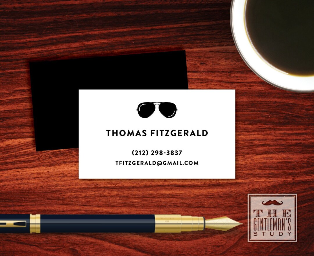 Shades Calling Cards Aviator Sunglasses Business Cards Masculine ...
