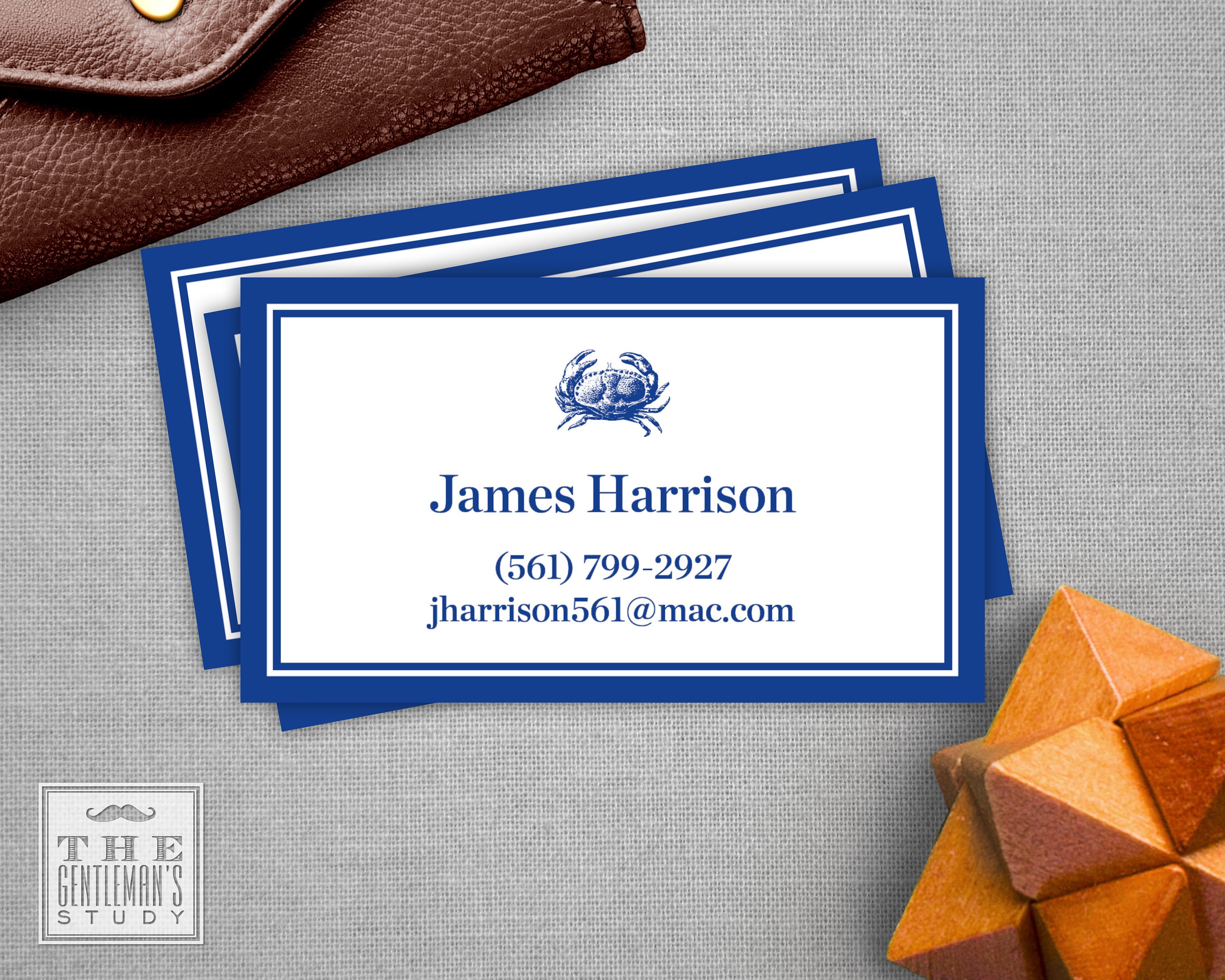 Blue Crab Calling Cards – Personalized Nautical Business Cards - Etsy