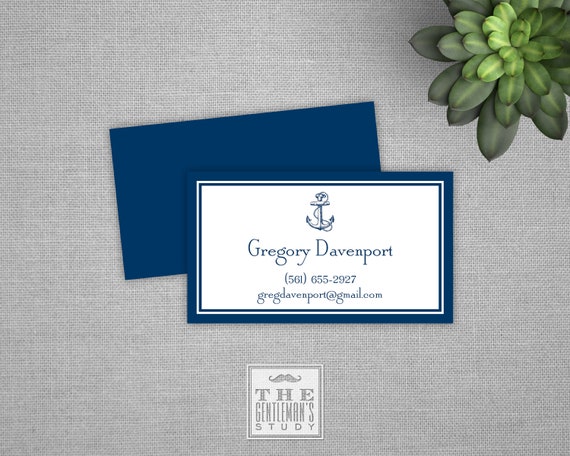 Nautical Business Cards Nautical Business Cards