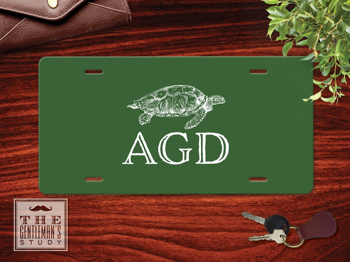 Sea Turtle Personalized License Plate Monogrammed Car Tag - Etsy