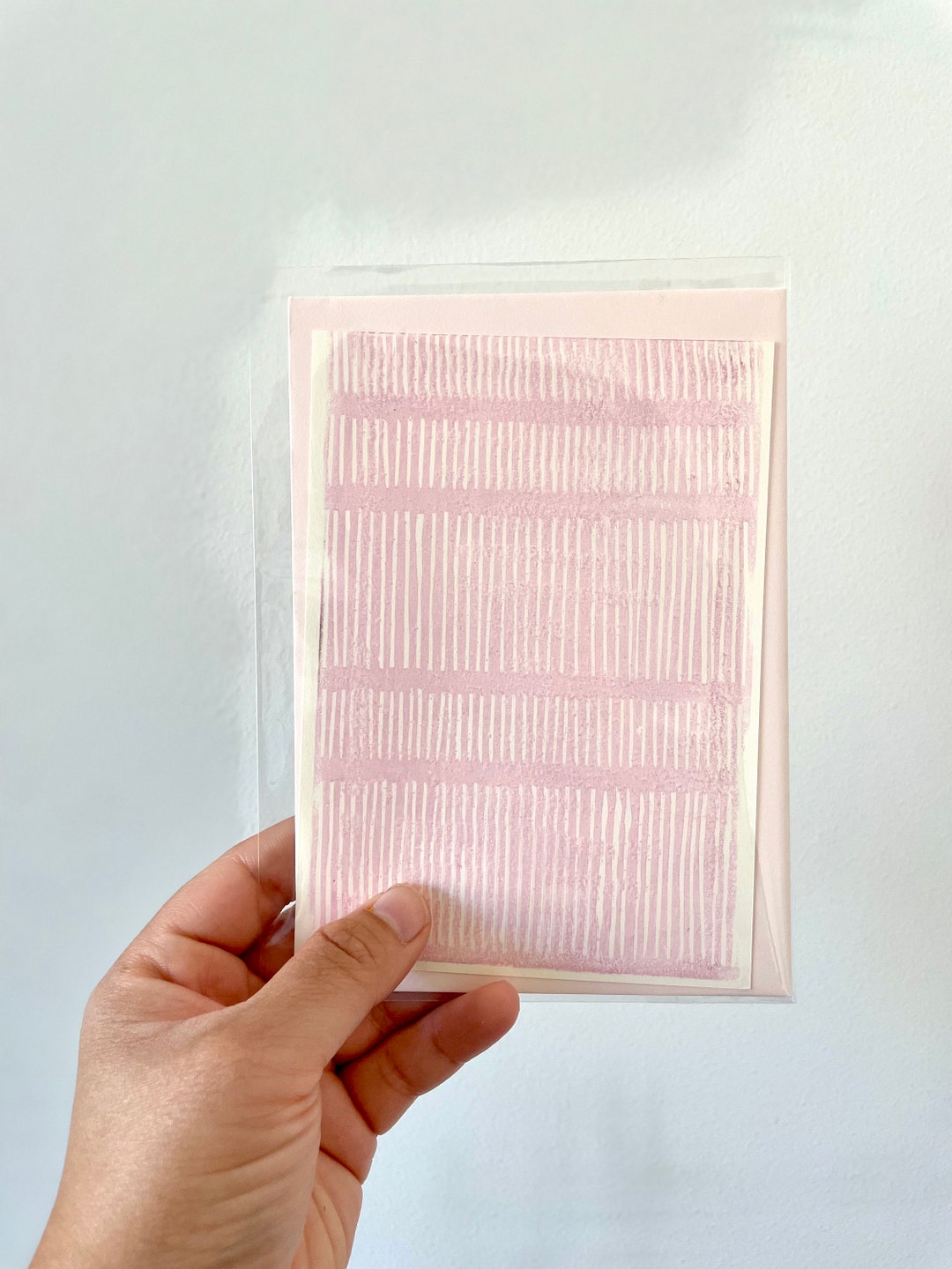 Line Pattern Linocut Print - Etsy