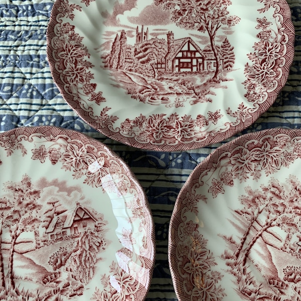 Churchill Saucers Made in Staffordshire England - Etsy