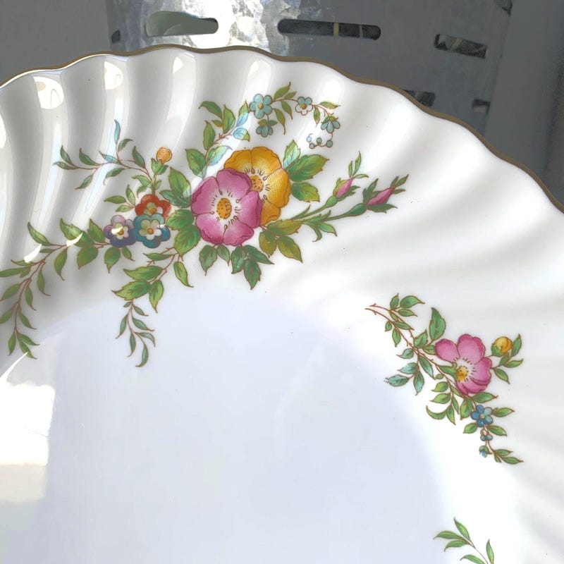 Floral China Plates - Etsy