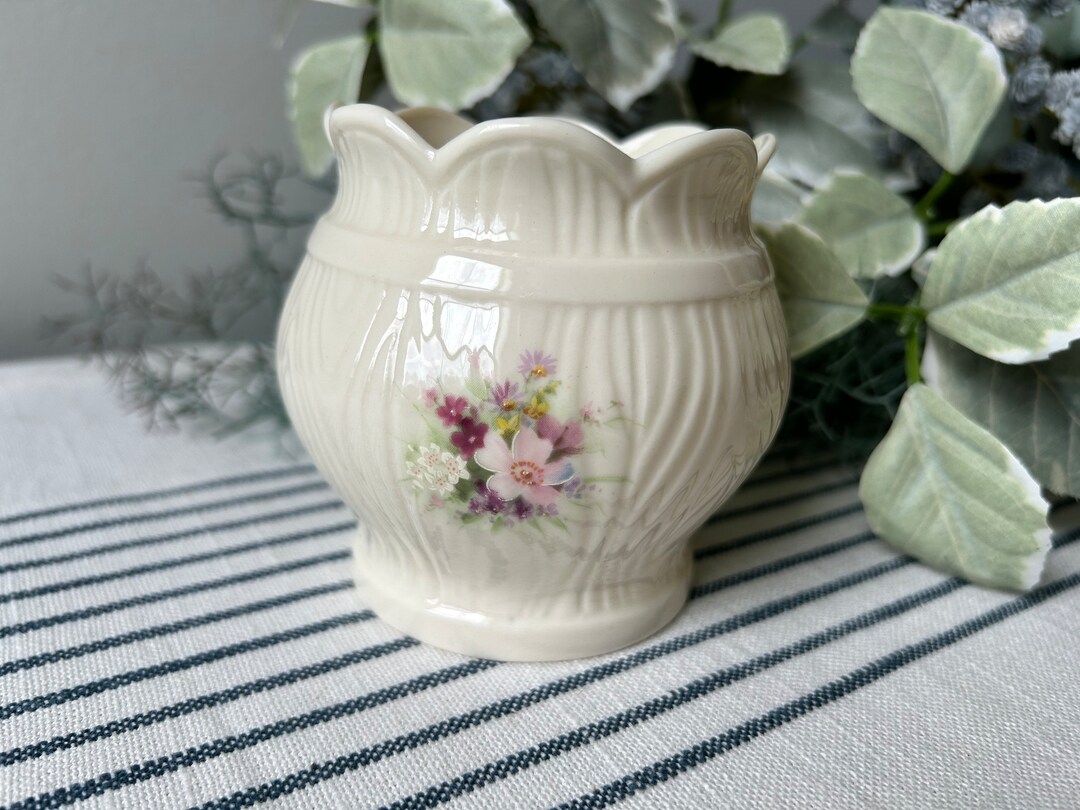Vintage Irish Donegal Parian China Sugar Bowl Floral Open Bowl Round ...