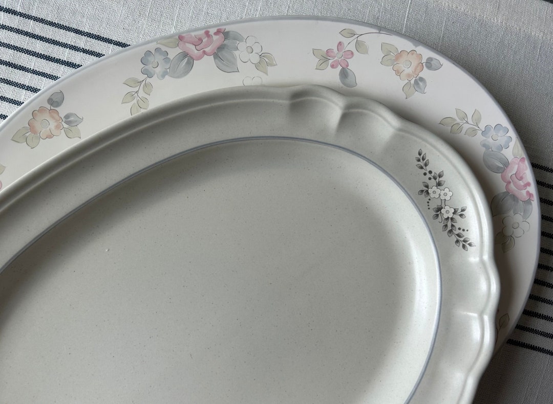Vintage Pfaltzgraff Platters Wyndham and Heirloom Large Oval Serving ...