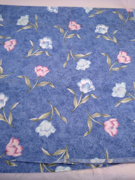 Dyeing & Batik 2 TULIP cotton fabric vintage Springs Industries ...