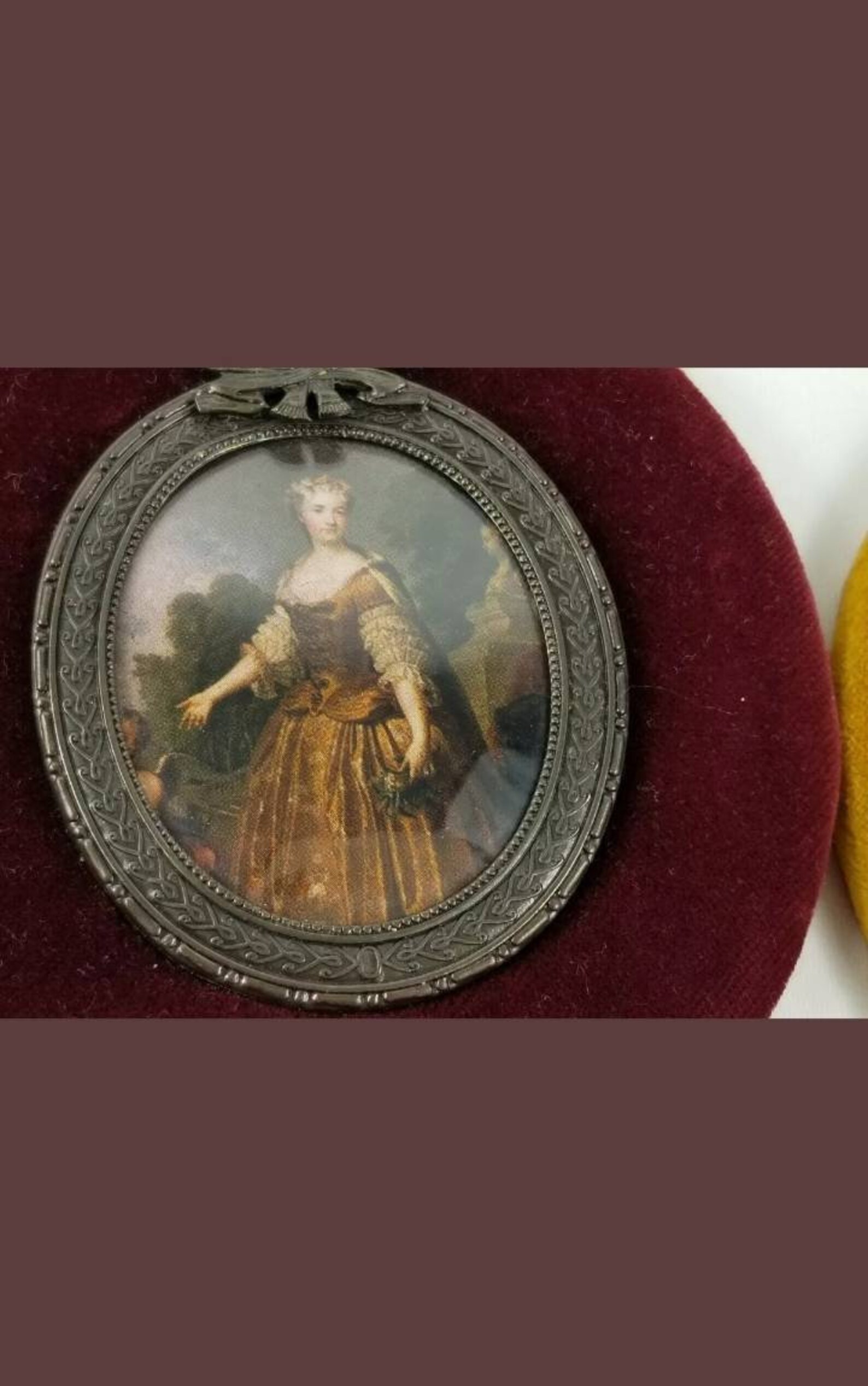 Pair Velvet Framed Round Louis XIV Style Wall Art Prints . - Etsy