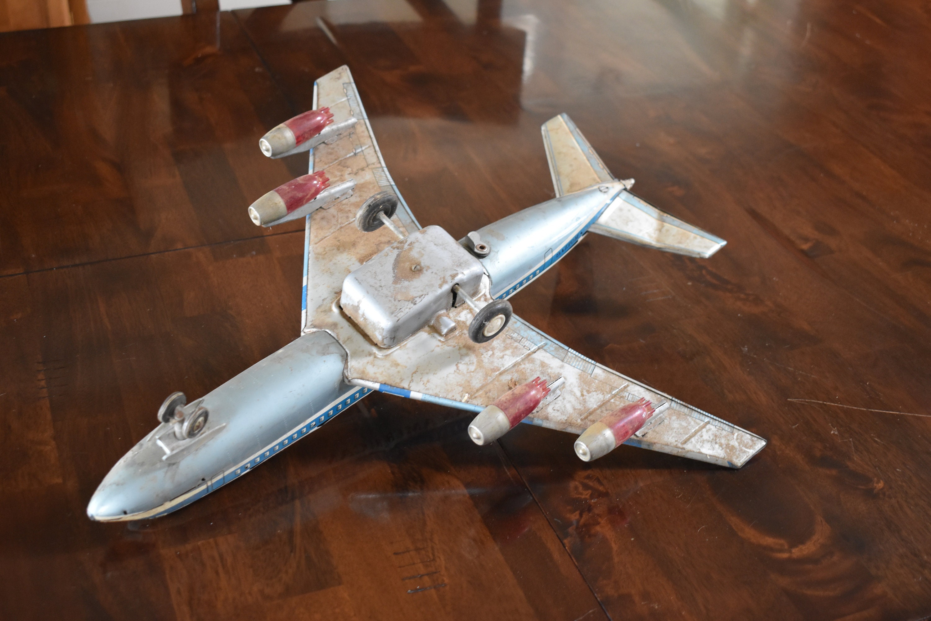 Pan American Boeing Jet Clipper Toy Airplane Battery Compartment ...