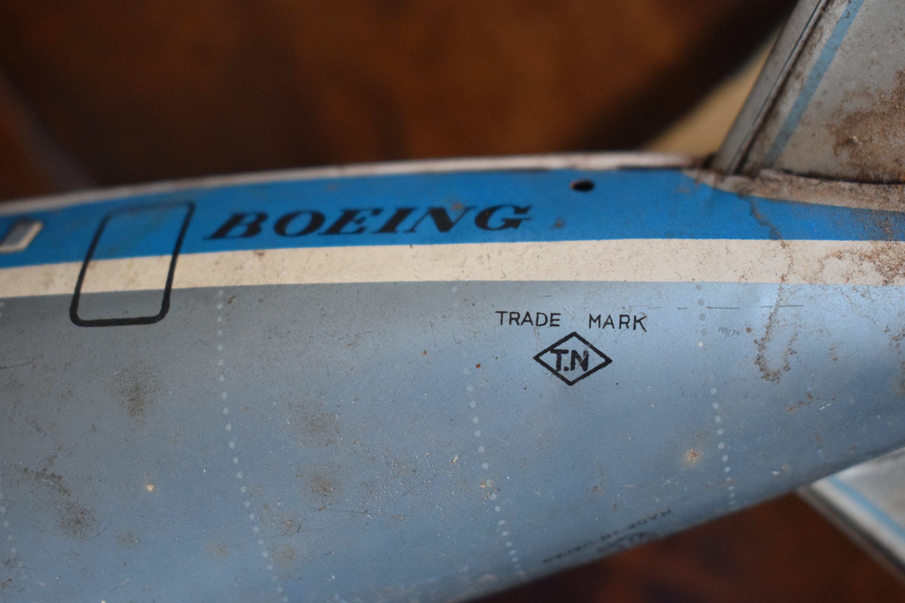 Pan American Boeing Jet Clipper Toy Airplane Battery Compartment ...