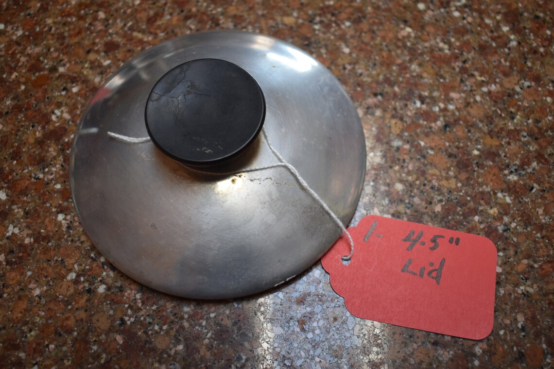 Vintage Heavy Aluminum 5" Lid for Teapot/coffee Pot Locking Clip Inside ...