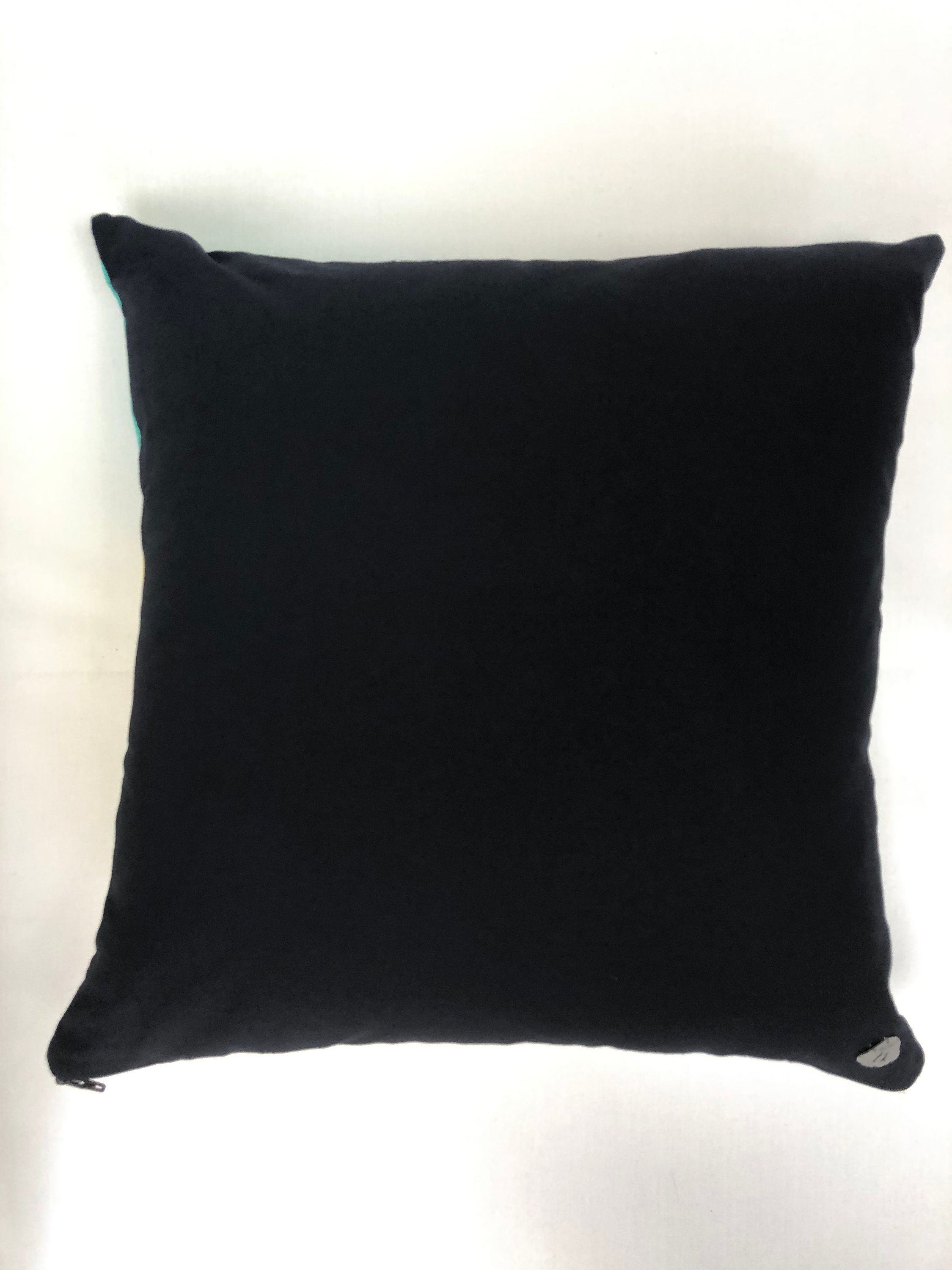 Square Pillow With Hand Painted Color Block With Butterfly - Etsy