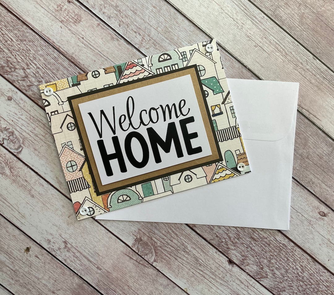 Greeting Card Welcome Home, Housewarming, New Neighbor Home Gift Card ...