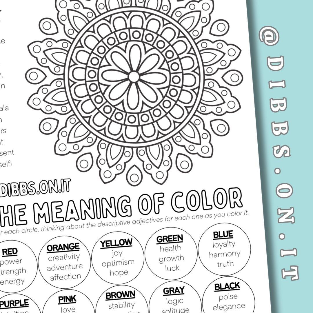 Mindful Mandala Coloring Activity | Social Emotional Learning SEL ...