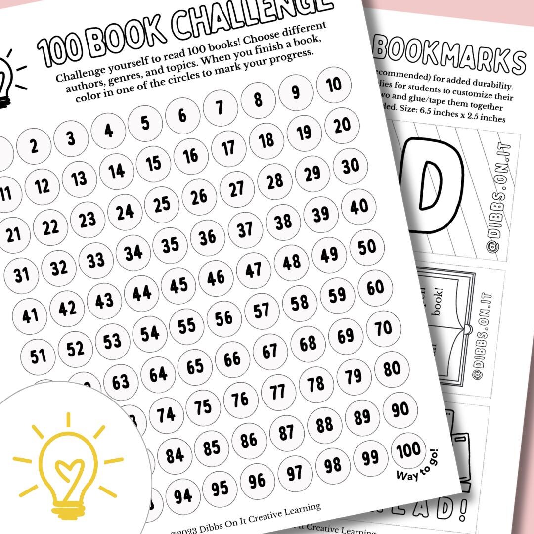 Reading Tracker: Kids 100 Book Challenge, Reading Incentive ...