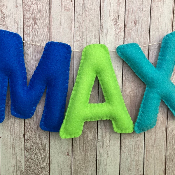 Stuffed Felt Letters - Etsy