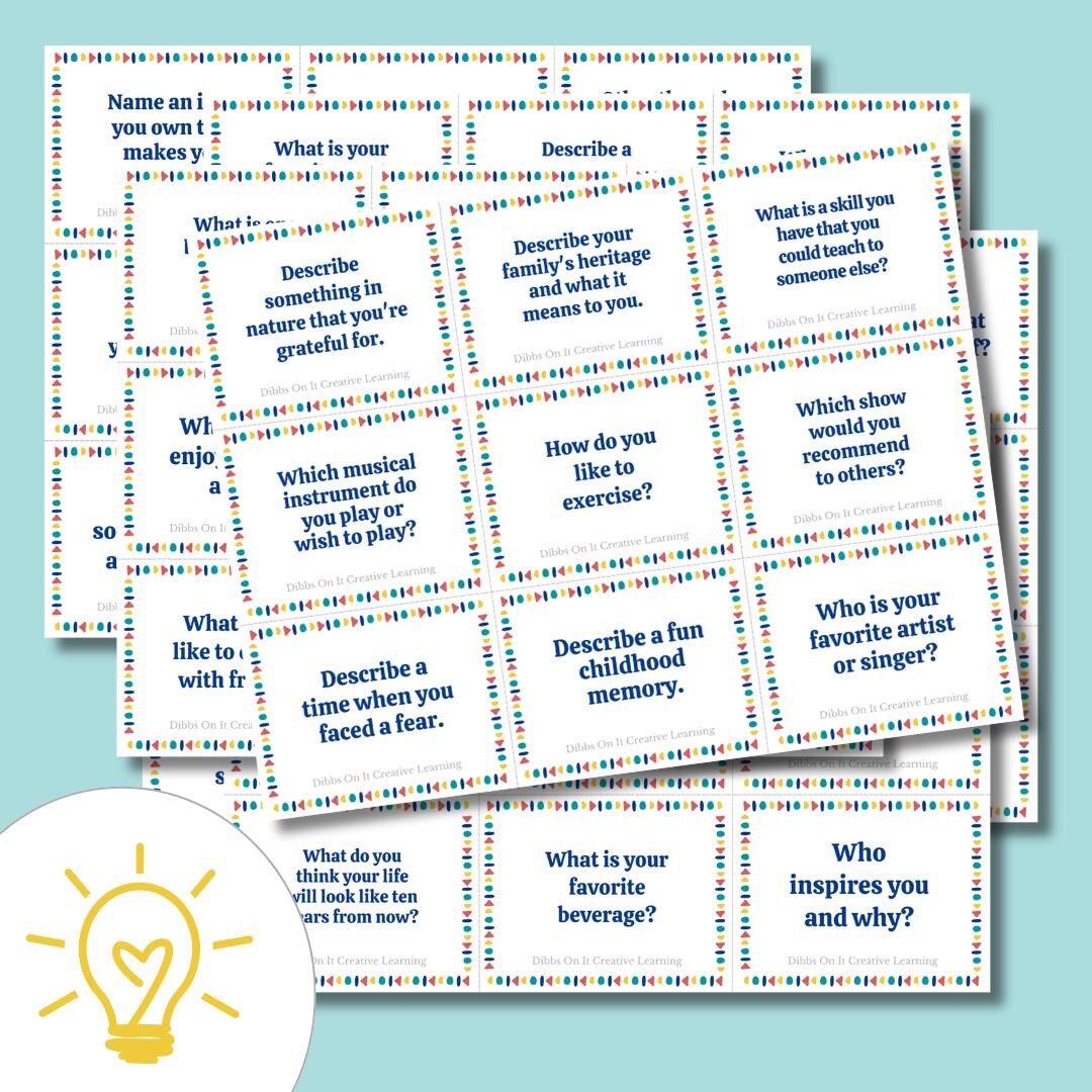 Gratitude Prompt Cards | Kids SEL Conversation Starter Deck ...