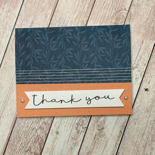 Thank You Card With Customized Inside Message - Etsy