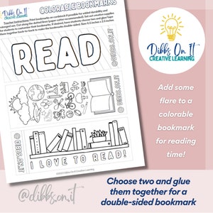 Bundle Reading Resource for Kids, Colorable Reading Log, Bookmarks ...