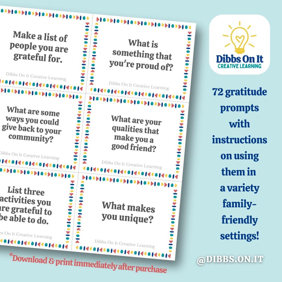 Mindful Deck of Gratitude, Grateful Conversation Cards, Journal Writing ...
