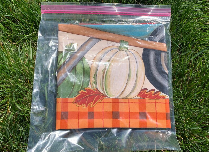 HAPPY FALL Fabric Panel With off White Background - Etsy