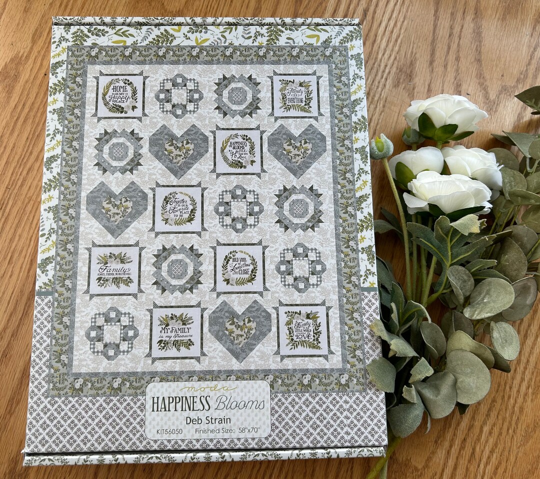 Happiness Blooms Quilt Kit by Moda - Etsy