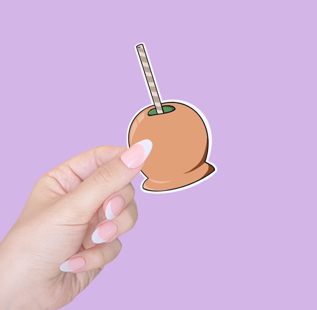 Candy Caramel Apple Vinyl Sticker Decal, Fall Desserts, County Fair ...