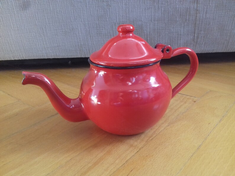 Vintage Small Enamel Tea Pot-emo Celje-70's Made in | Etsy