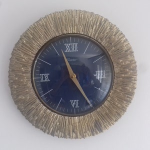 Vintage West Germany Wall Clock Richter Electric /sunburst Clock ...