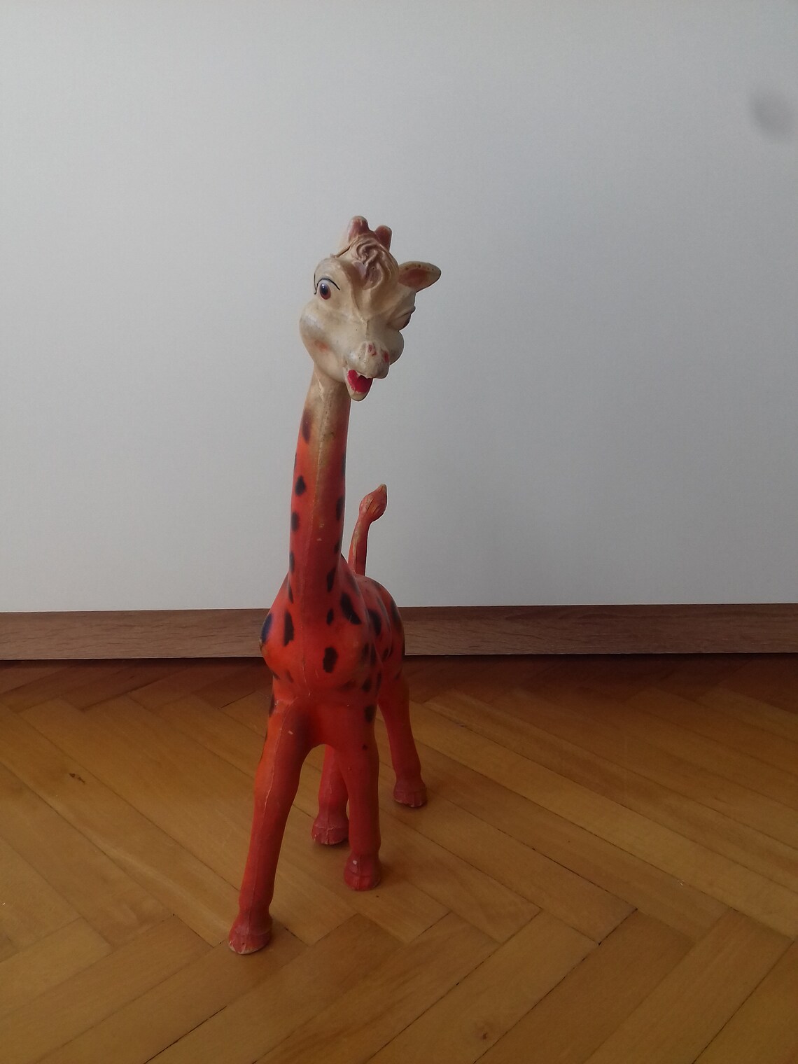 Vintage Rubber Giraffe42 cm tall Biserka Zagreb | Etsy