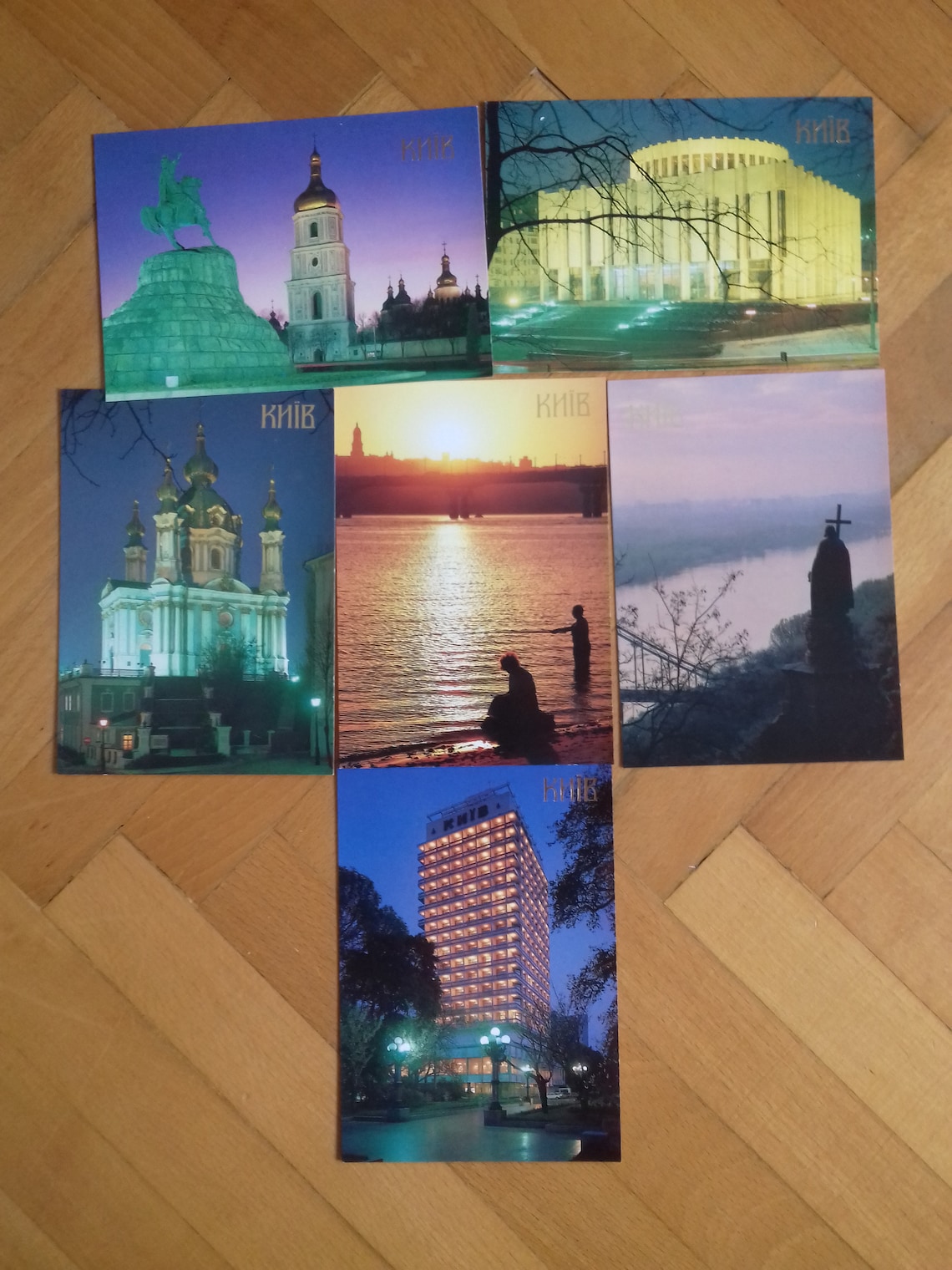 Set of 18 vintage Soviet Ukraine postcard KIEV | Etsy