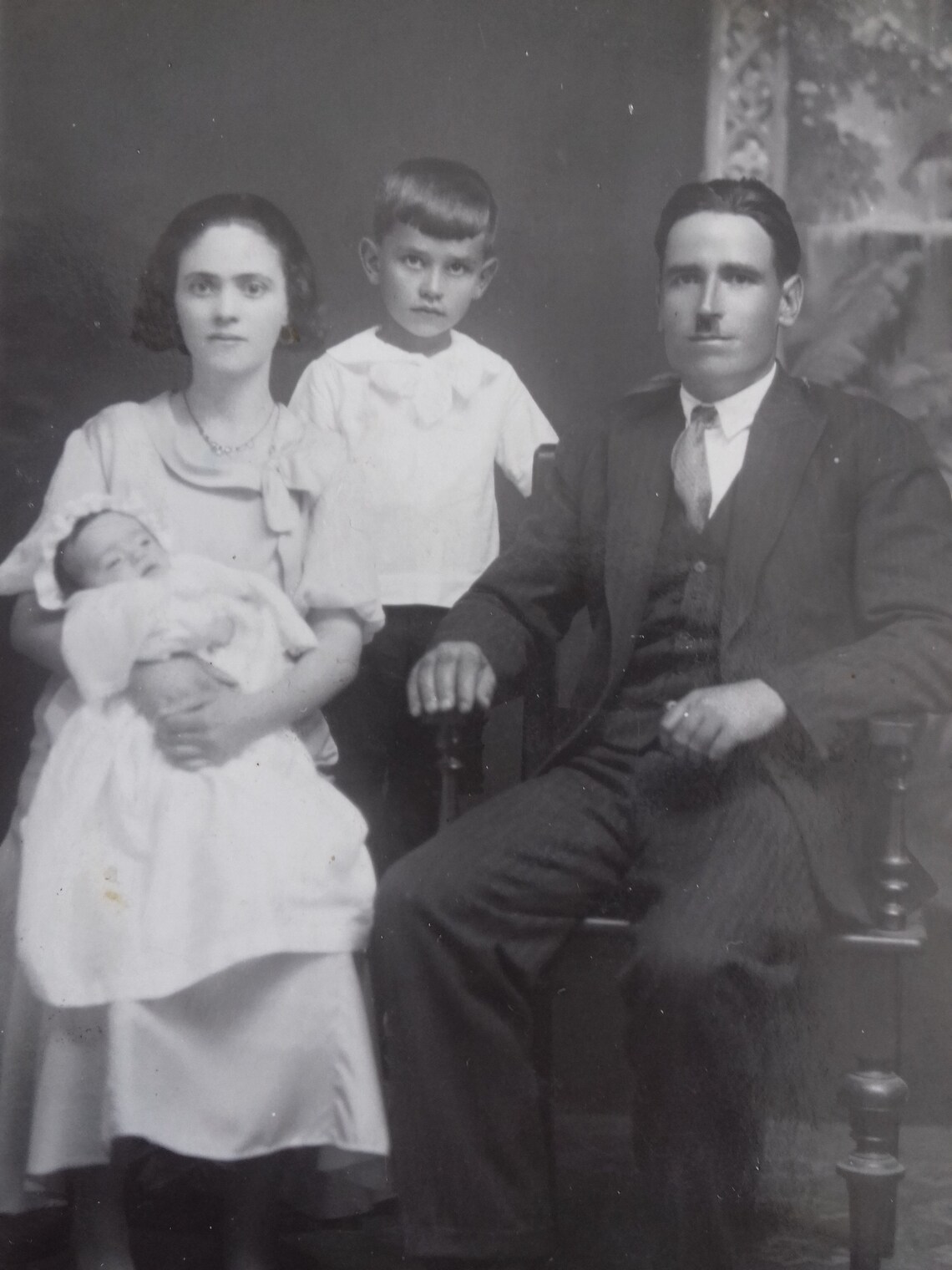 Vintage Cabinet Photo Balkan Family Portrait From 30's - Etsy