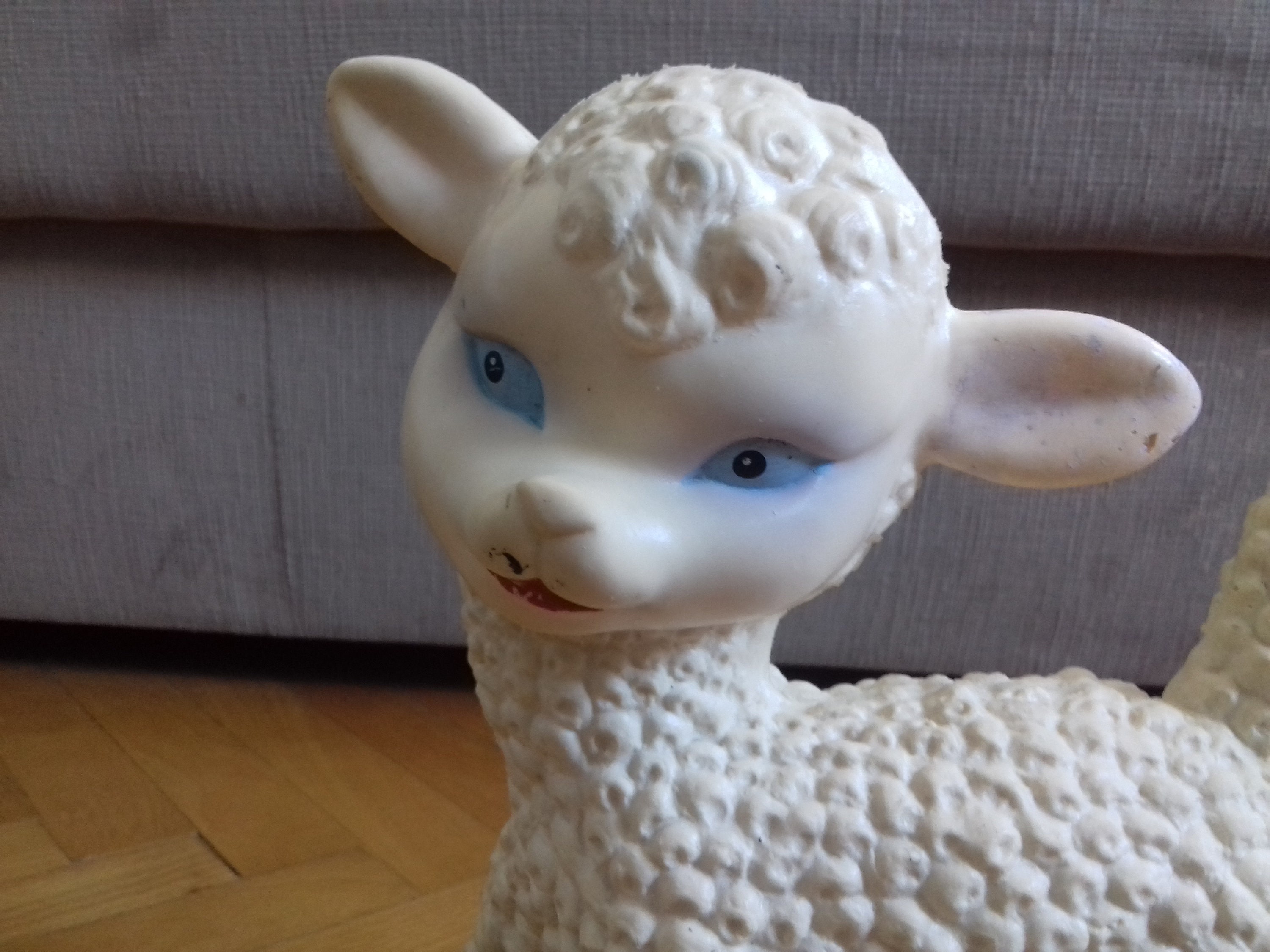 Vintage Rubber Lamb/ Retro Toy From 70's | Etsy
