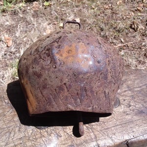 Vintage Big Rusty Handmade Primitive Cow Bell - Etsy