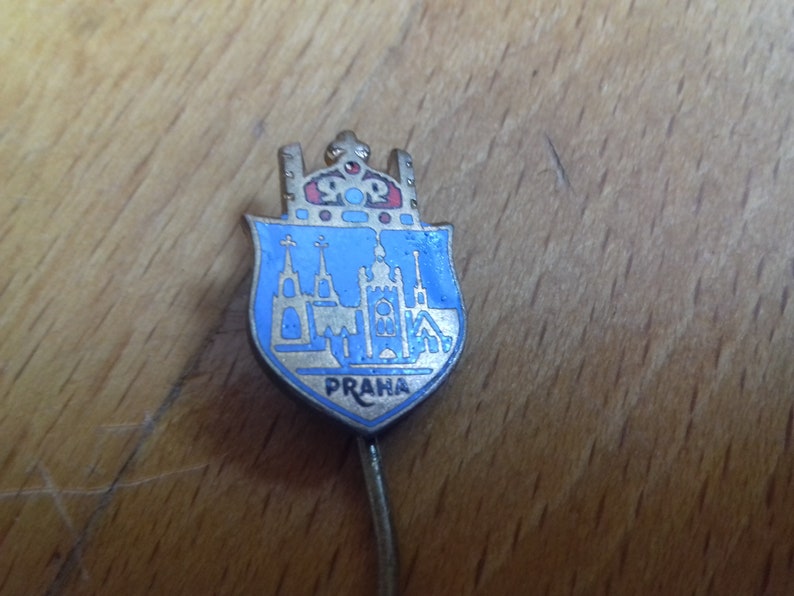 Vintage Pin Badge City of Prague Czech Republic PRAHA - Etsy