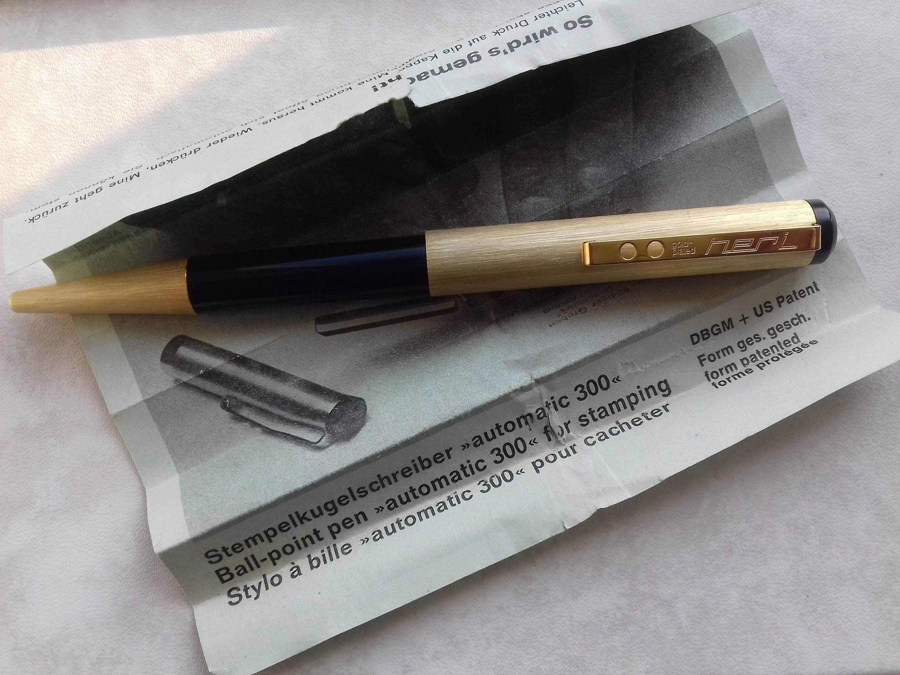 Vintage Heri Stamping Ballpoint Penmodel Automatic 300 Made - Etsy