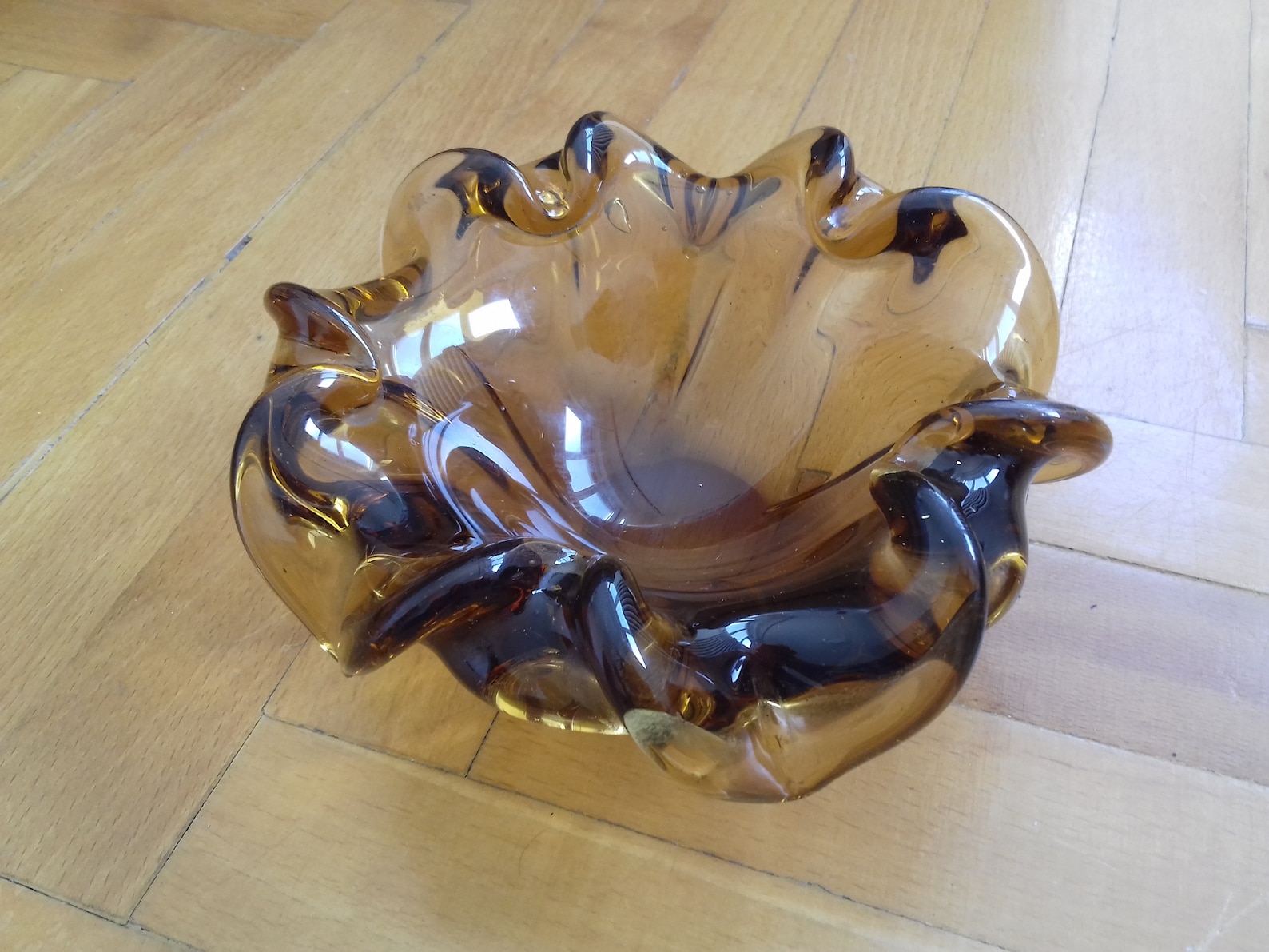 Vintage Cased Glass Ashtray/ Murano Style Ashtray Retro - Etsy
