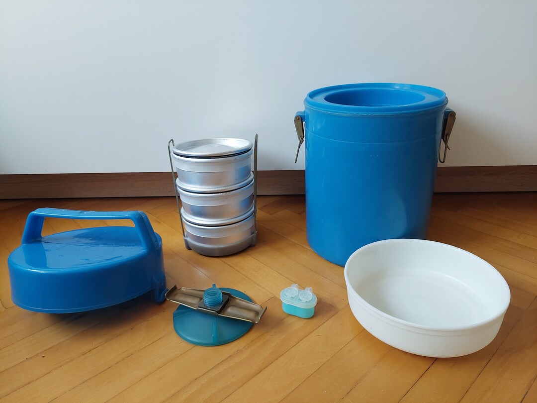 Vintage Soviet Food Jar Lunch Box Thermos KZILTU/ Camping Thermos Set ...