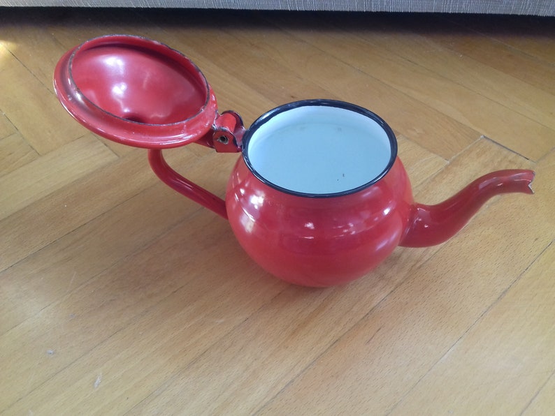Vintage Small Enamel Tea Pot-emo Celje-70's Made in - Etsy