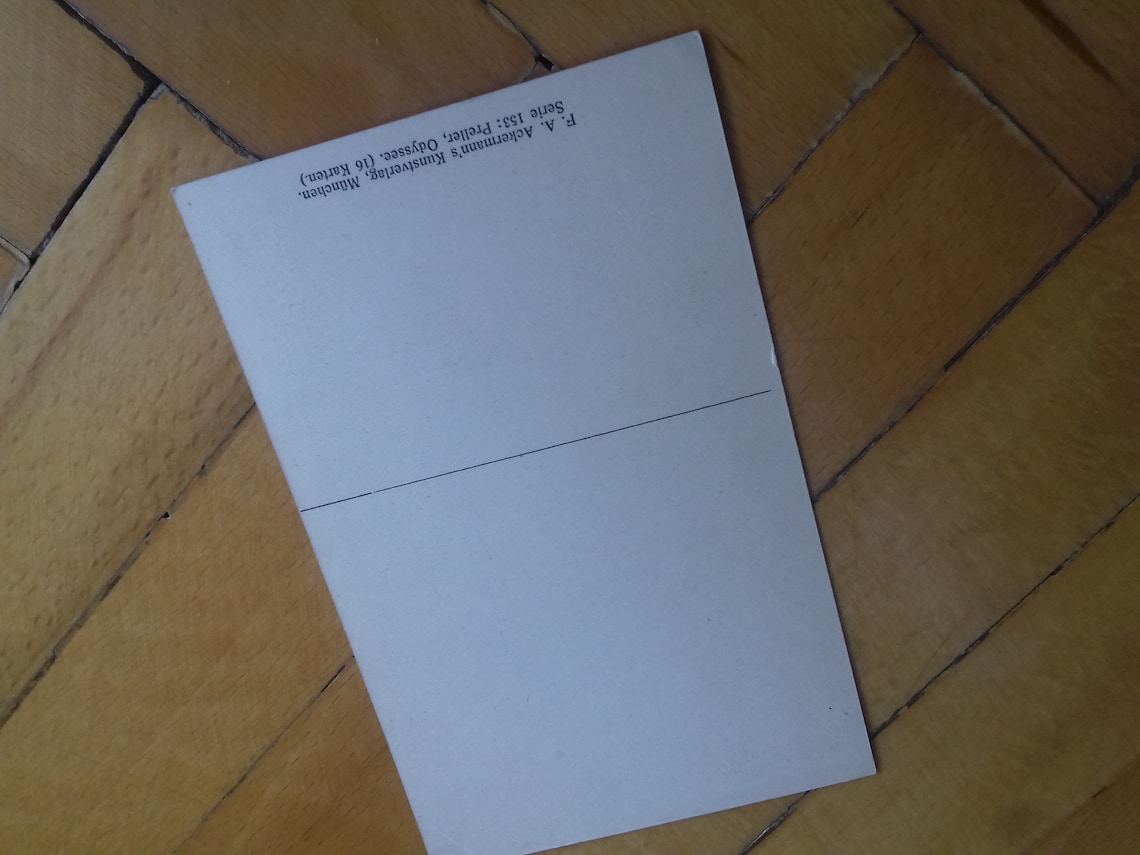 Vintage Original Postcard Troy ODYSSEY by PRELLER 153-1831 PC - Etsy