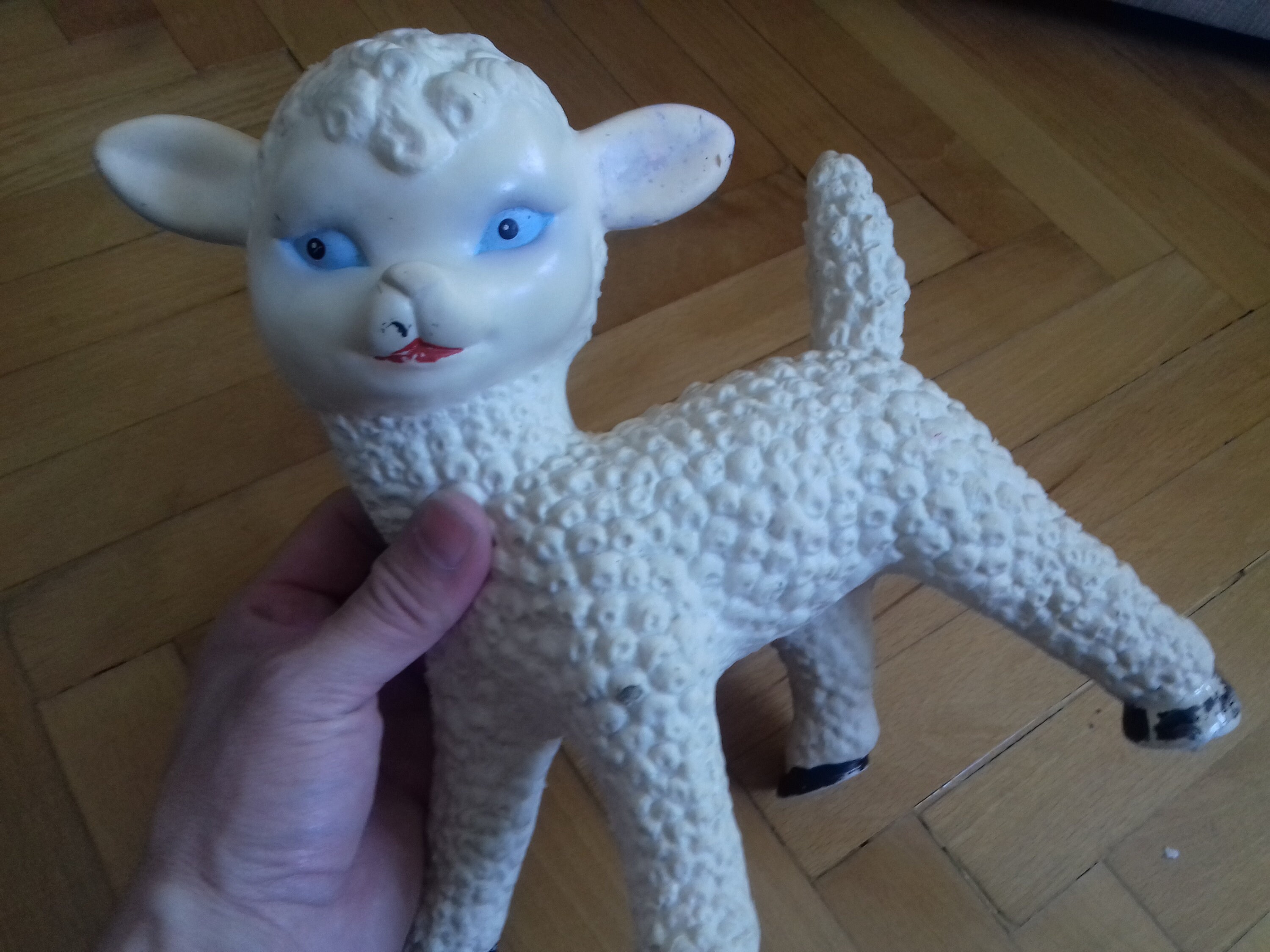 Vintage Rubber Lamb/ Retro Toy From 70's | Etsy