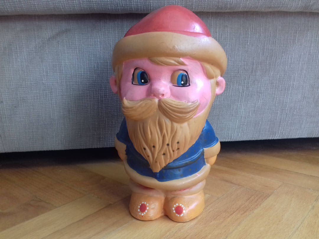 Vintage Rubber Santa Claus Doll-made by Jugoplastika-60's-yugoslavia ...