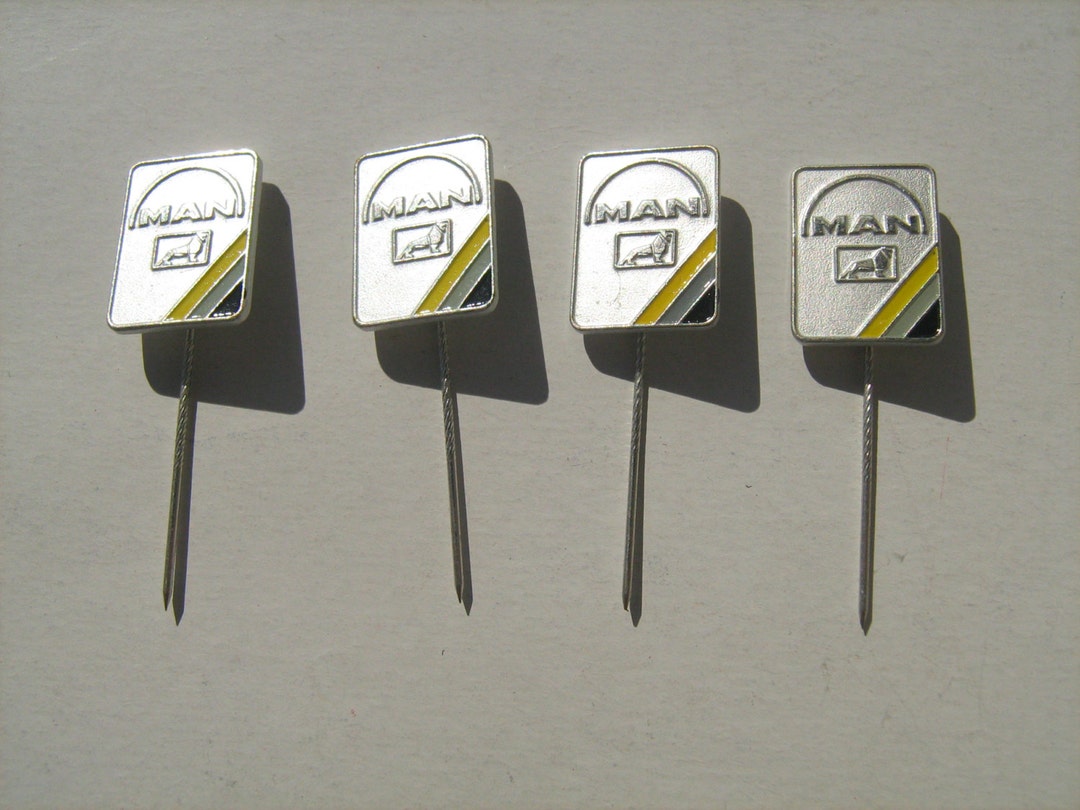 4 NOS MAN Truck Pin Badge - Etsy