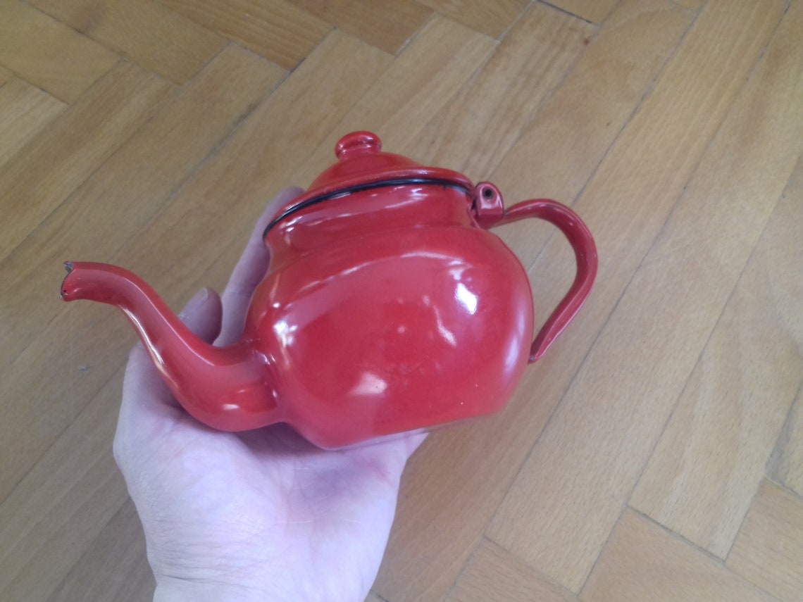 Vintage Small Enamel Tea Pot-emo Celje-70's Made in | Etsy