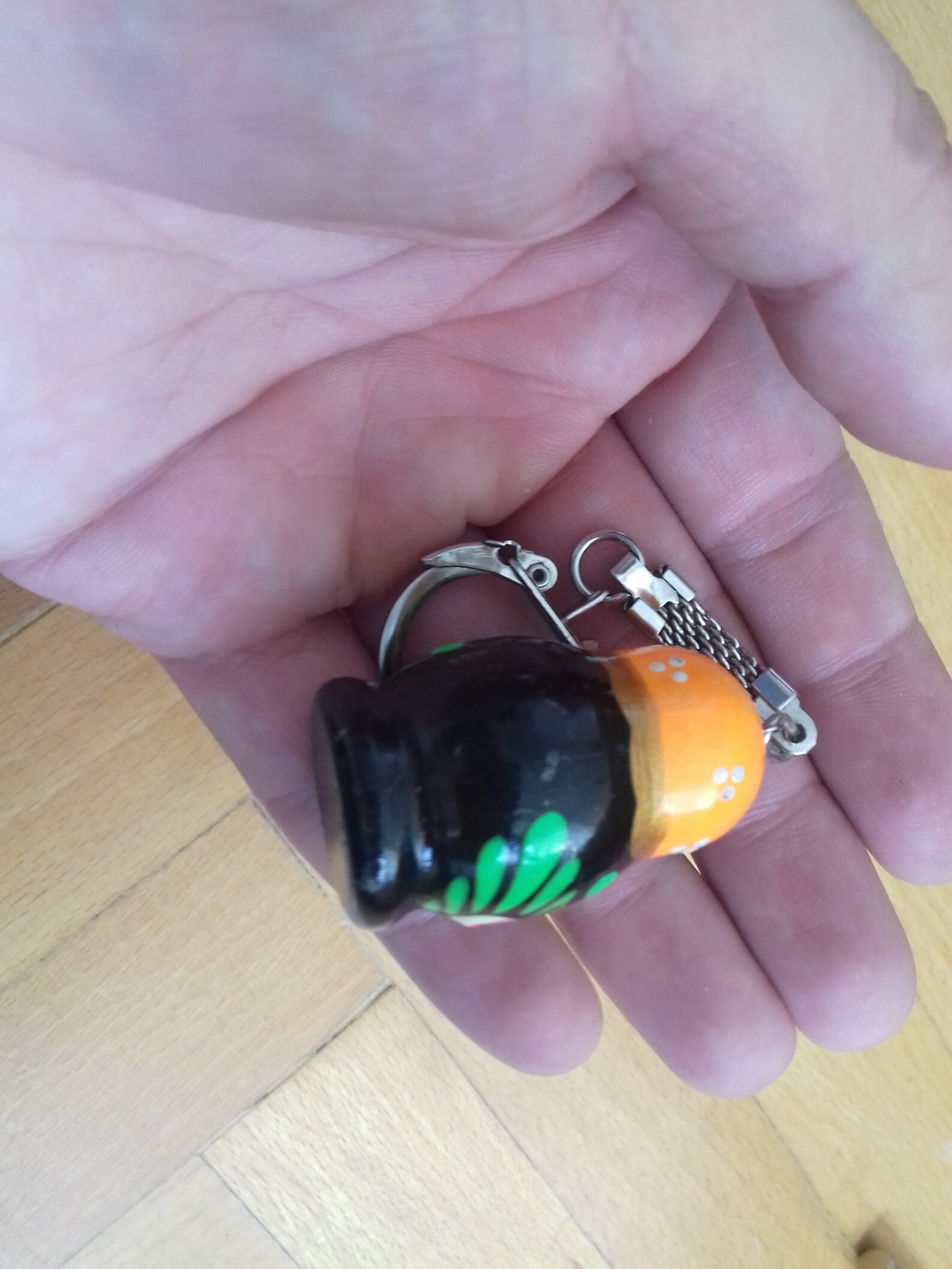 Vintage Key Chain Babuska Keyring Wooden Handmade - Etsy