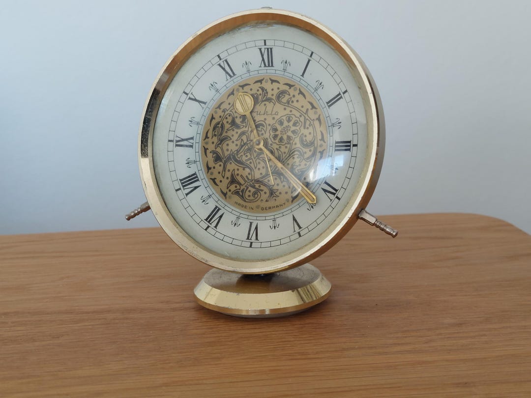 Vintagr German Alarm Clock Ruhla/ Mechanical Wind up Clock From 60's ...